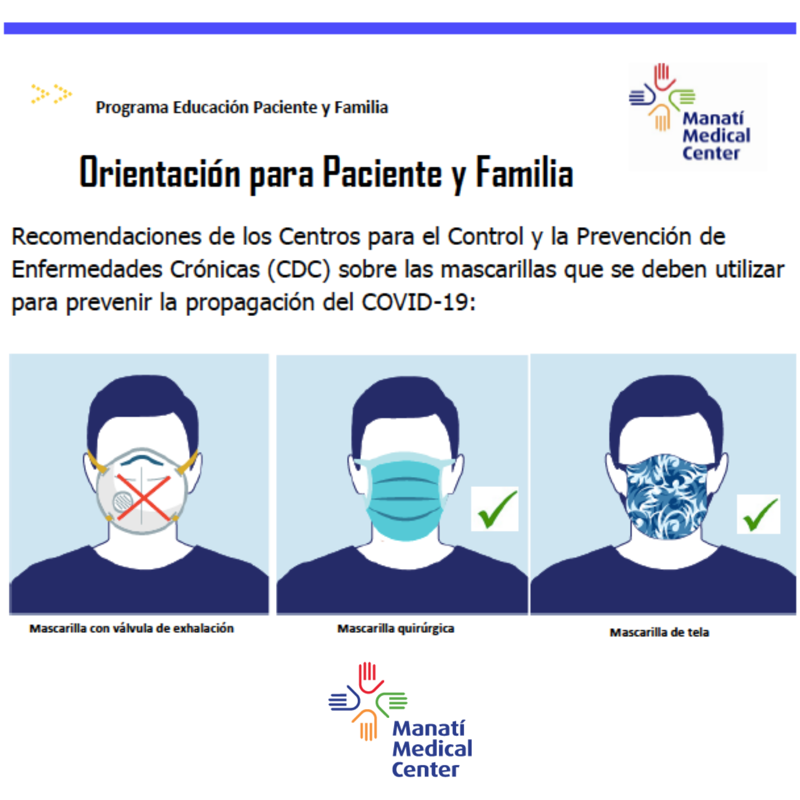 .::Manatí Medical Center » Orientación para Paciente y Familia::.